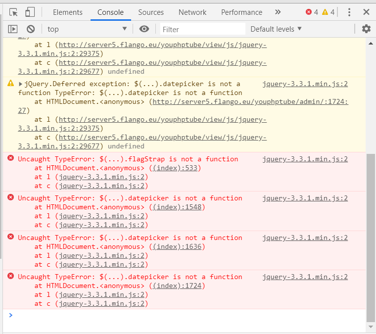 jqeury datepicker is not a function (error admin panel) · Issue #1763 ...